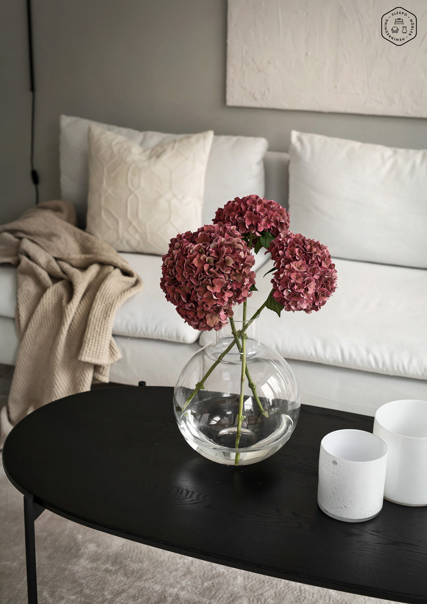 Skruf Pallo Vase Klar 33cm - Sleepo