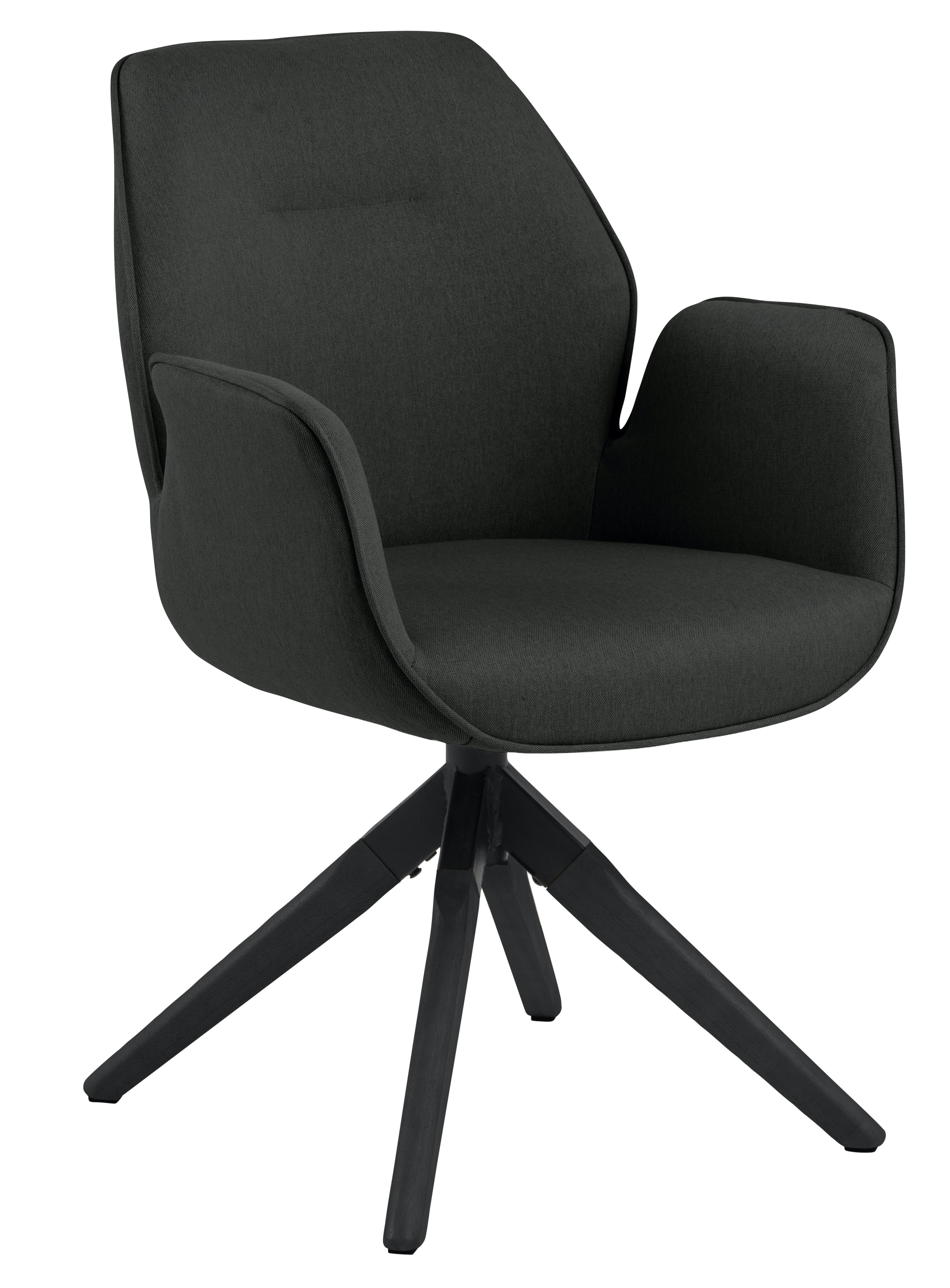 Nordic Home August Armstol Mørkegrå/Svart - Sleepo