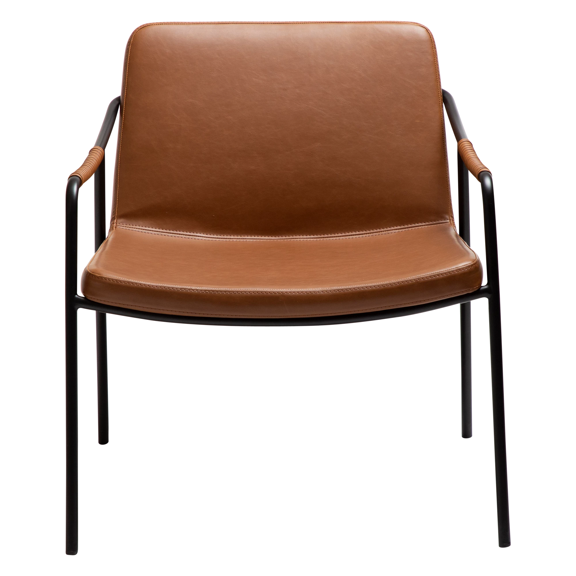 Dan Form Boto loungestol kunstskinn lysebrun/svart - Sleepo