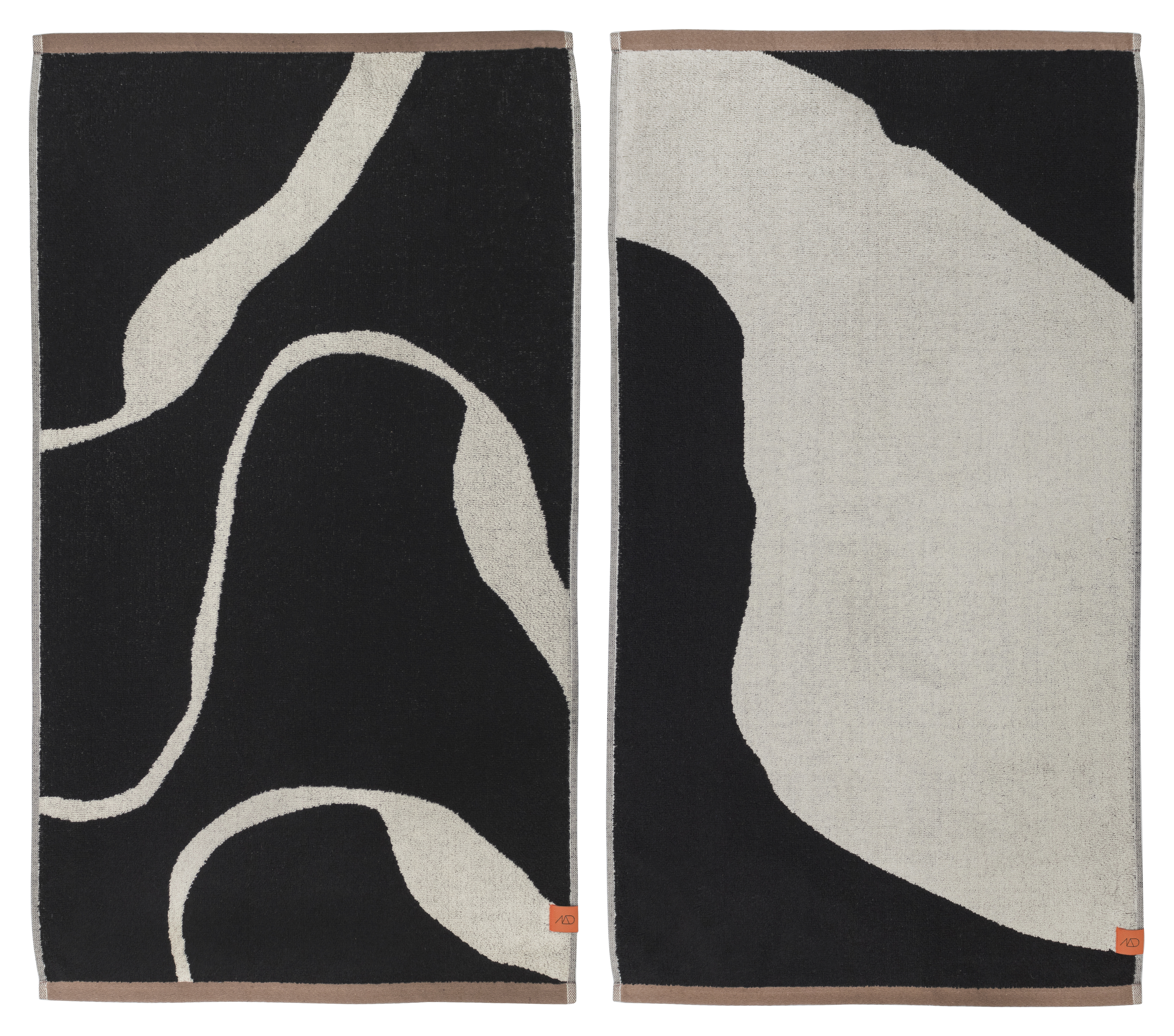 Mette Ditmer Nova Arte Håndkle Lys Blå/Off-white 50x90 2-pakning - Sleepo