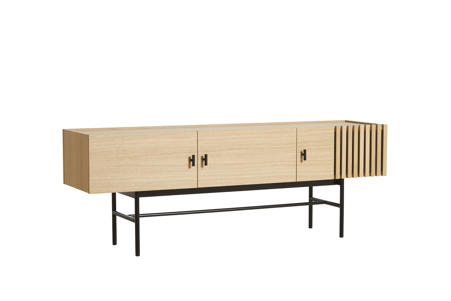 Woud Array Low Sideboard Black 150cm - Sleepo